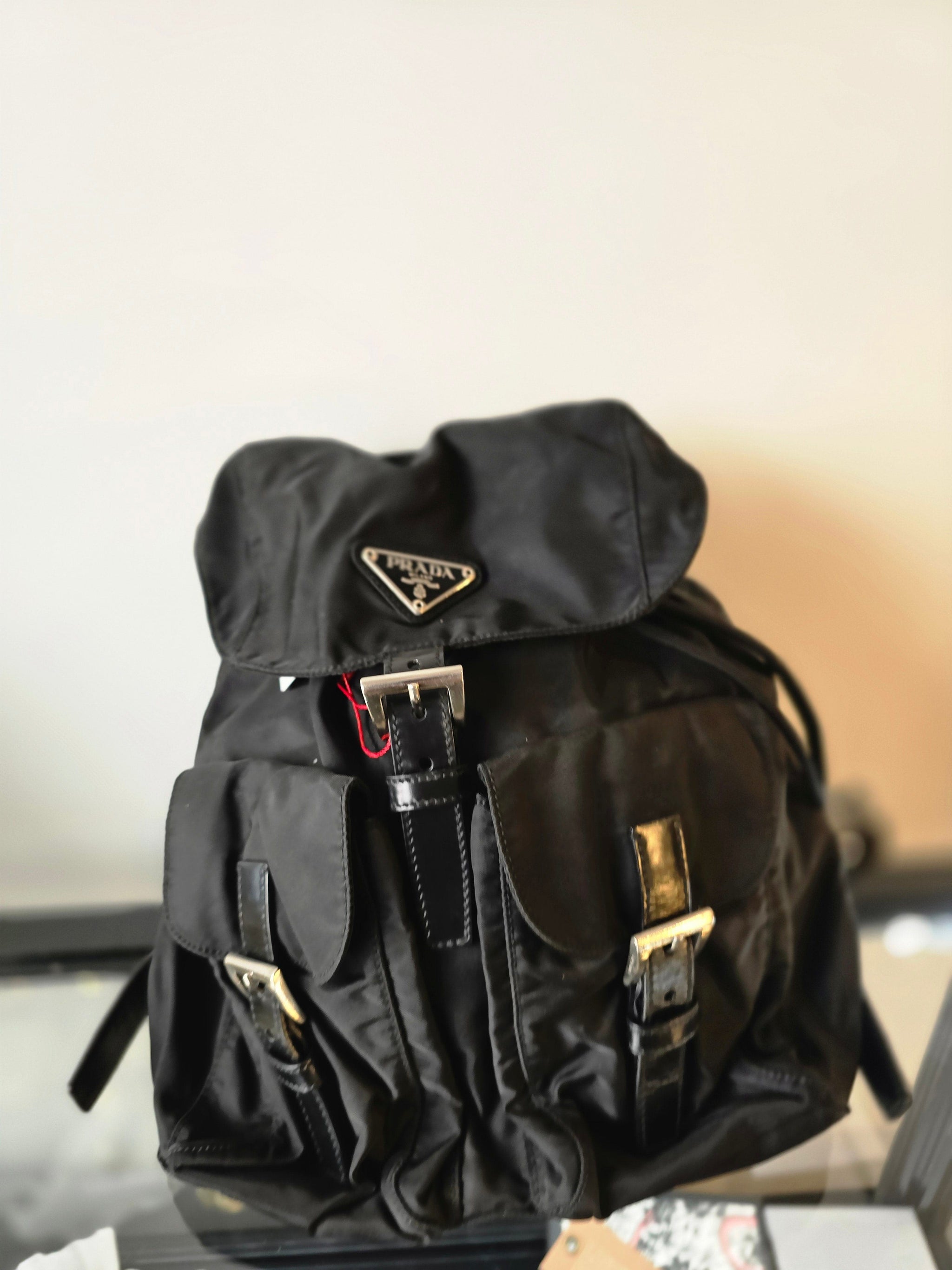 Prada Nylon Pocono Backpack Bag Black LPR17138 – Luxury Promise