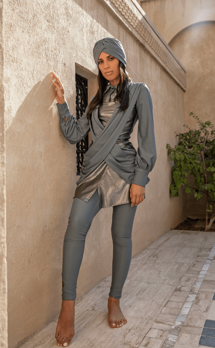 Malika Grey Swim Set M REC1581 – Luxury Promise