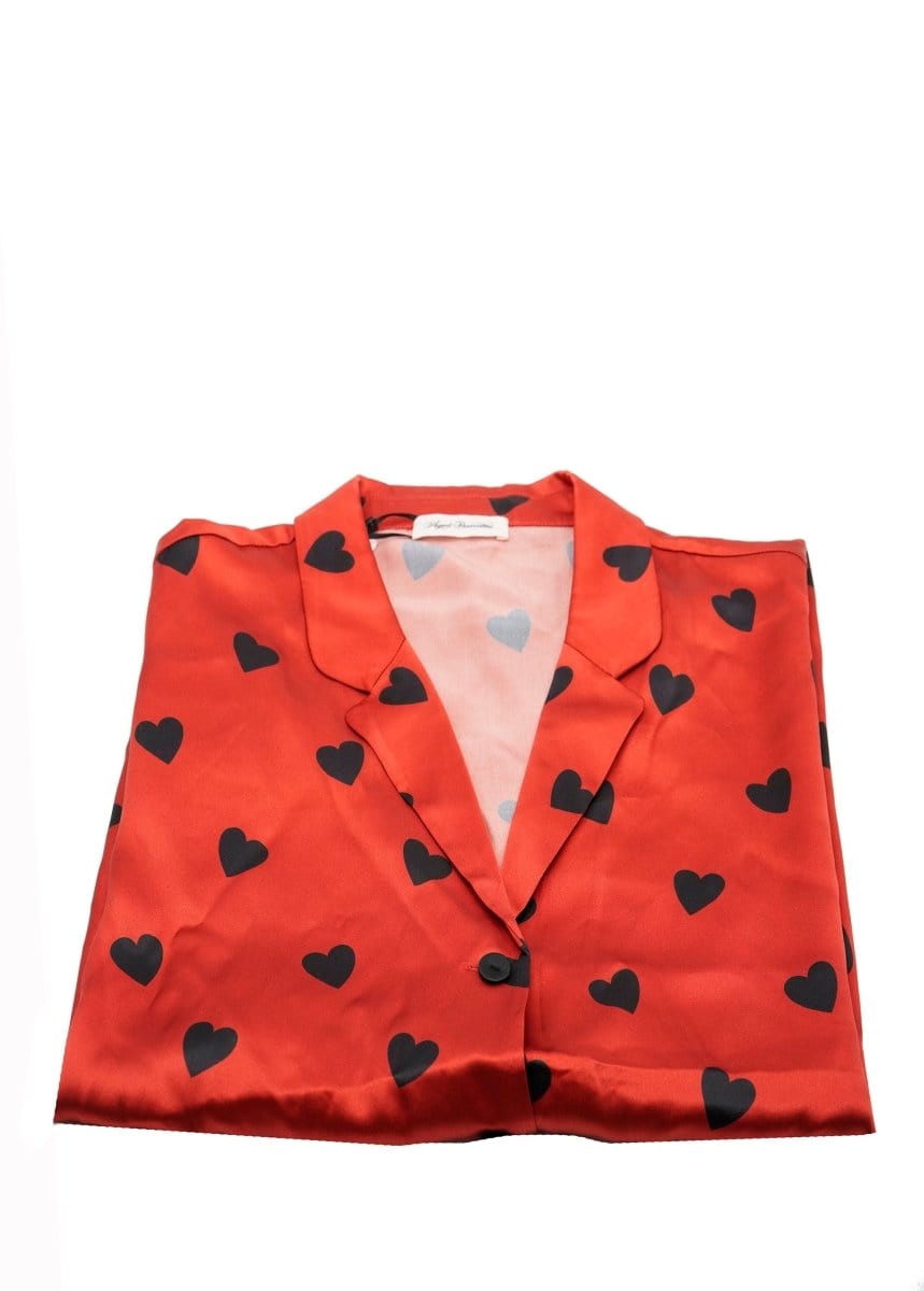 Agent Provocateur Hart Pajamas top black and red size 16 ASL6104 ...