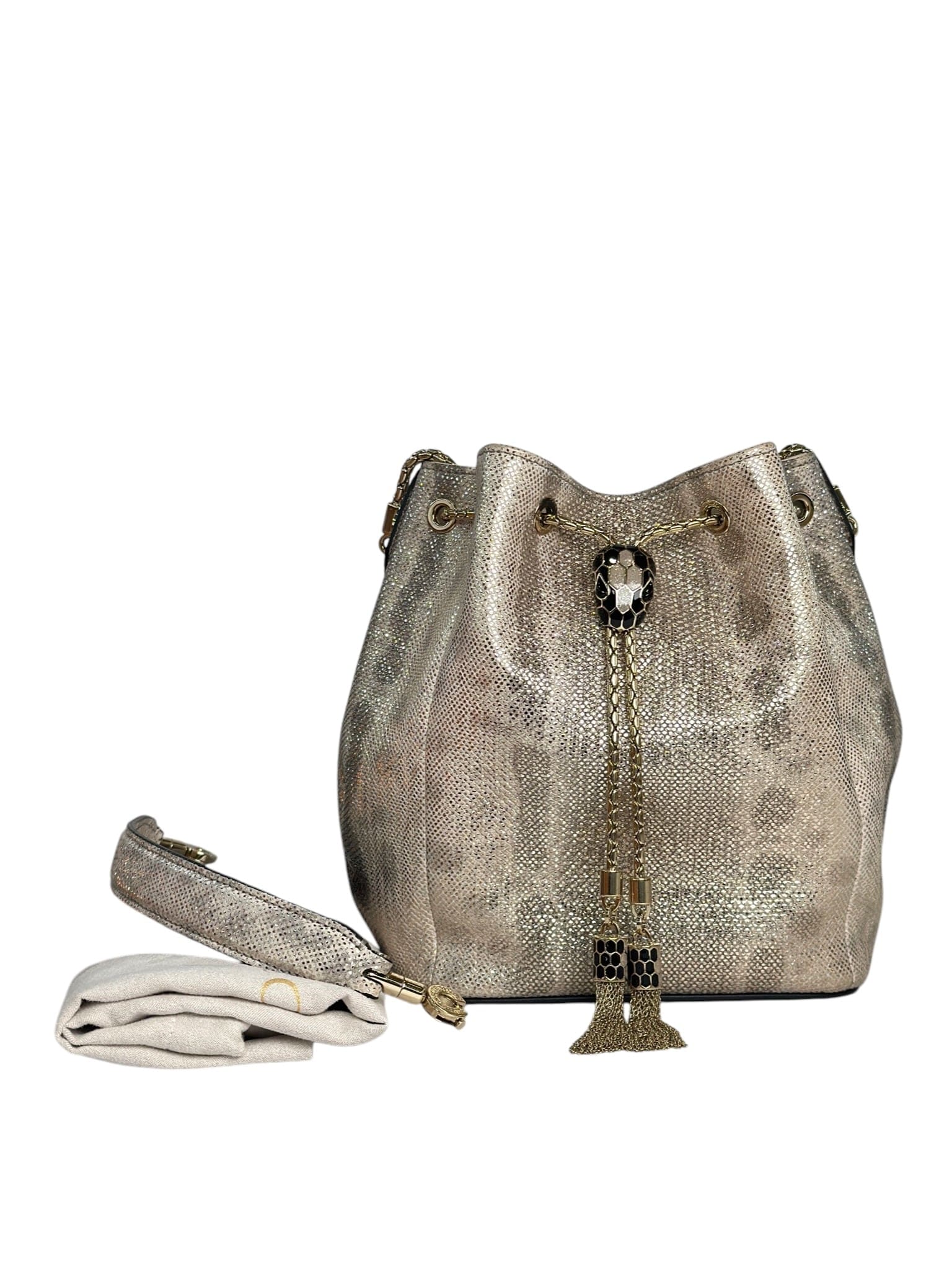 Bulgari Bucket Gold Bag – Luxury Promise