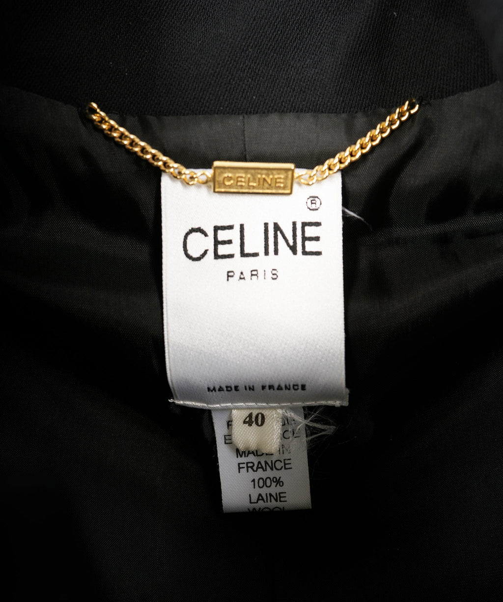 Celine Logo Buttons Skirt Suits Black ASL9631 – LuxuryPromise