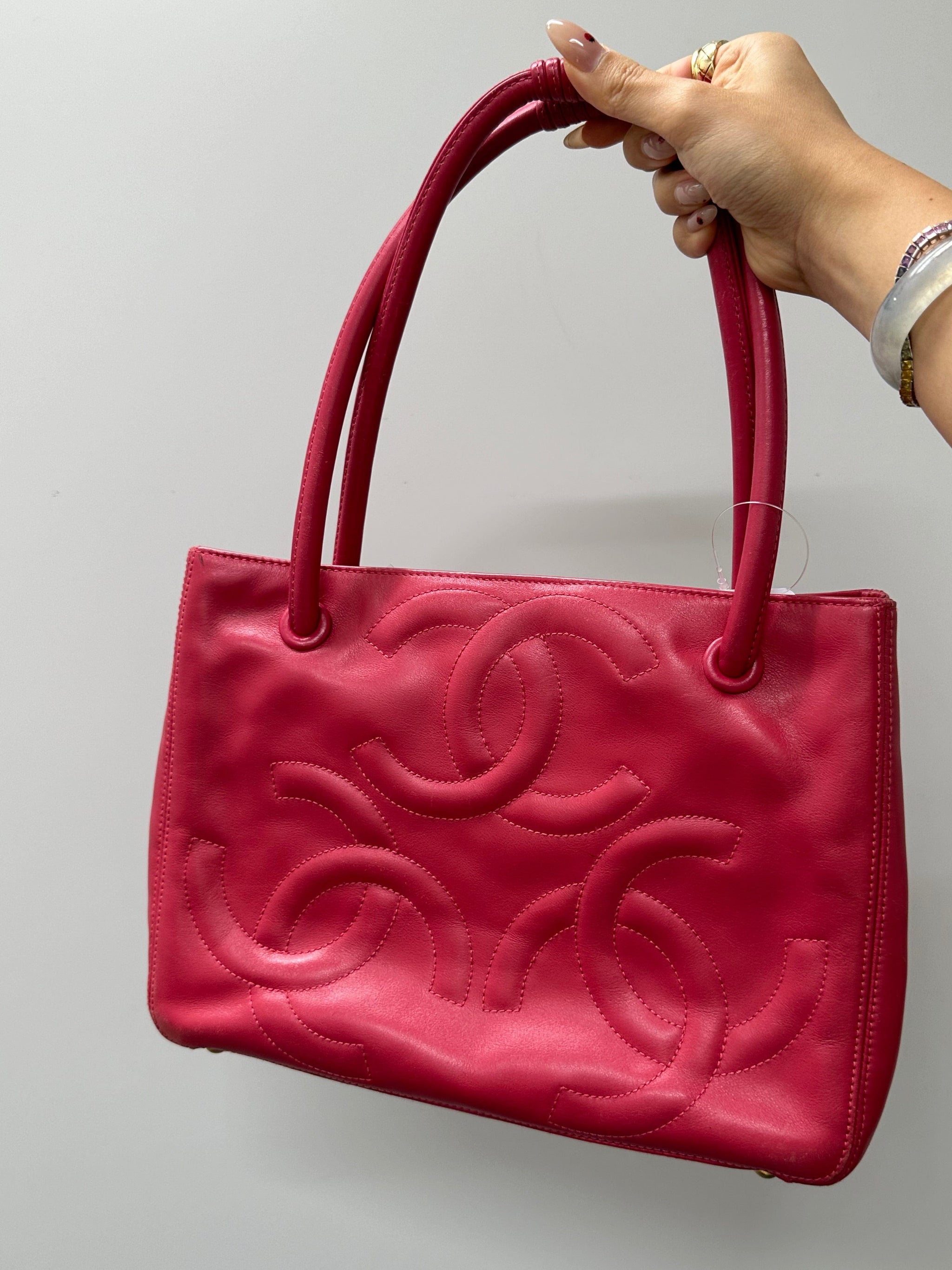 CHANEL Calf Pink G Triple Coco Tote B1001W8N4J – Luxury Promise