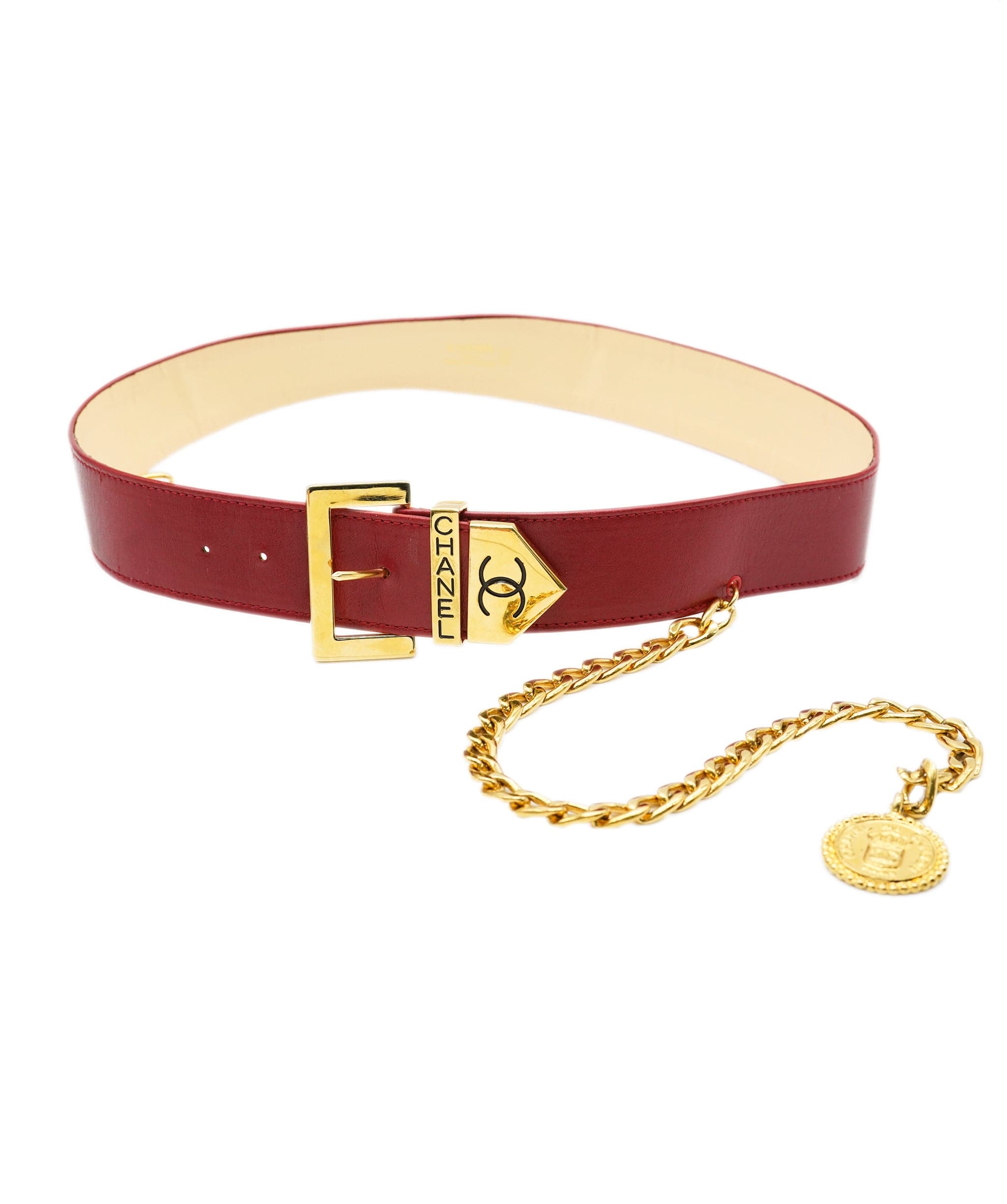 Chanel Vintage Red Belt with GHW ALC1233 – Luxury Promise