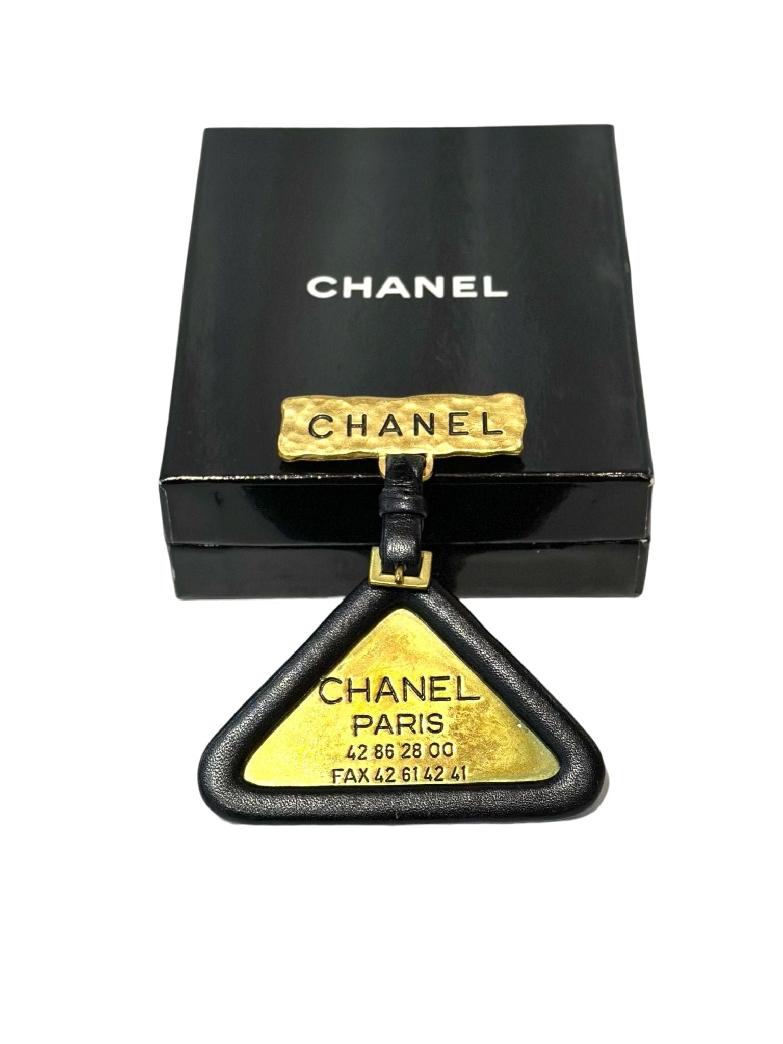 Buy Pre Loved Chanel Name Triangle Tag Brooch 94P Products Online ...