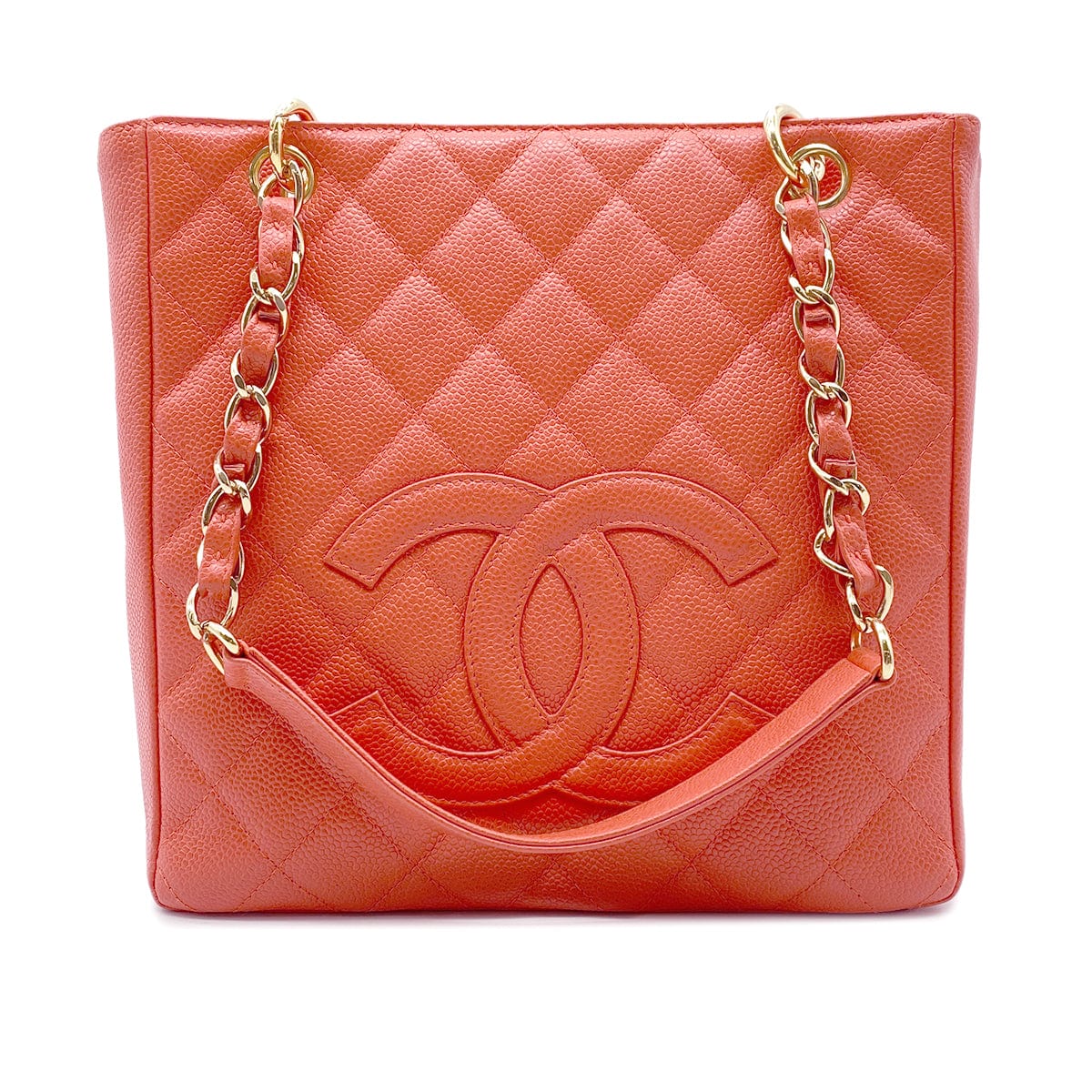 CHANEL VINTAGE PST CHAIN TOTE BAG PINK CAVIAR SKIN 90268195 – Luxury ...