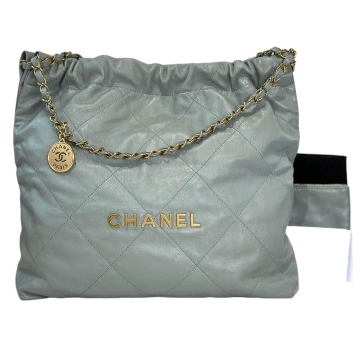 Buy Pre Loved Chanel Green Med 22 Bag Products Online - Luxury Promise