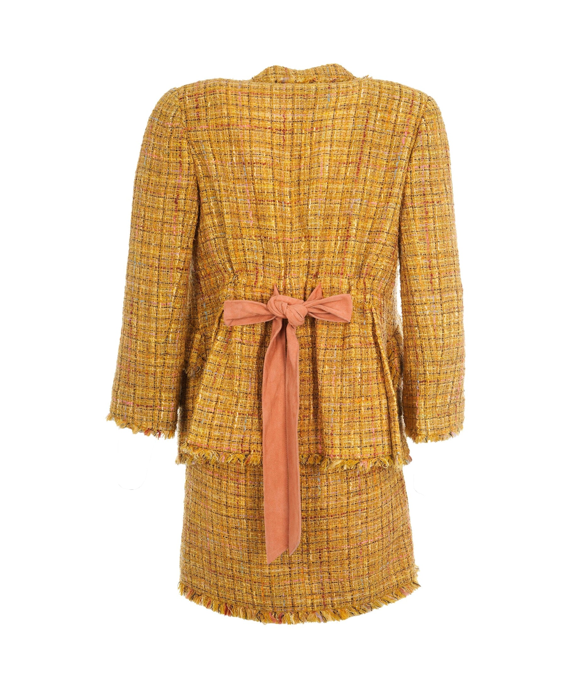 Chanel Yellow Tweed Detailed Dress with Blazer ALC1691 – Luxury Promise