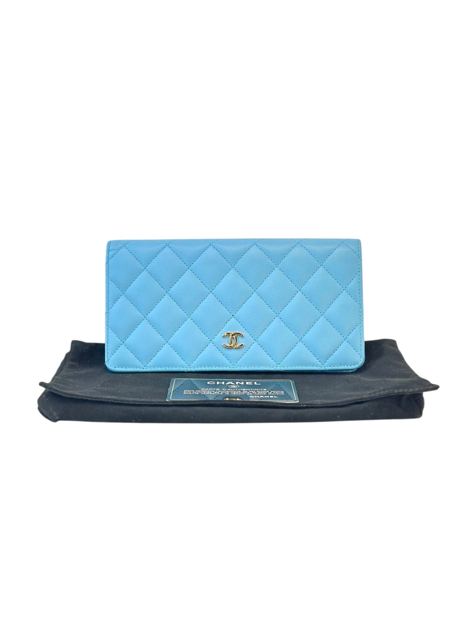 Chanel CF Blue Wallet – Luxury Promise