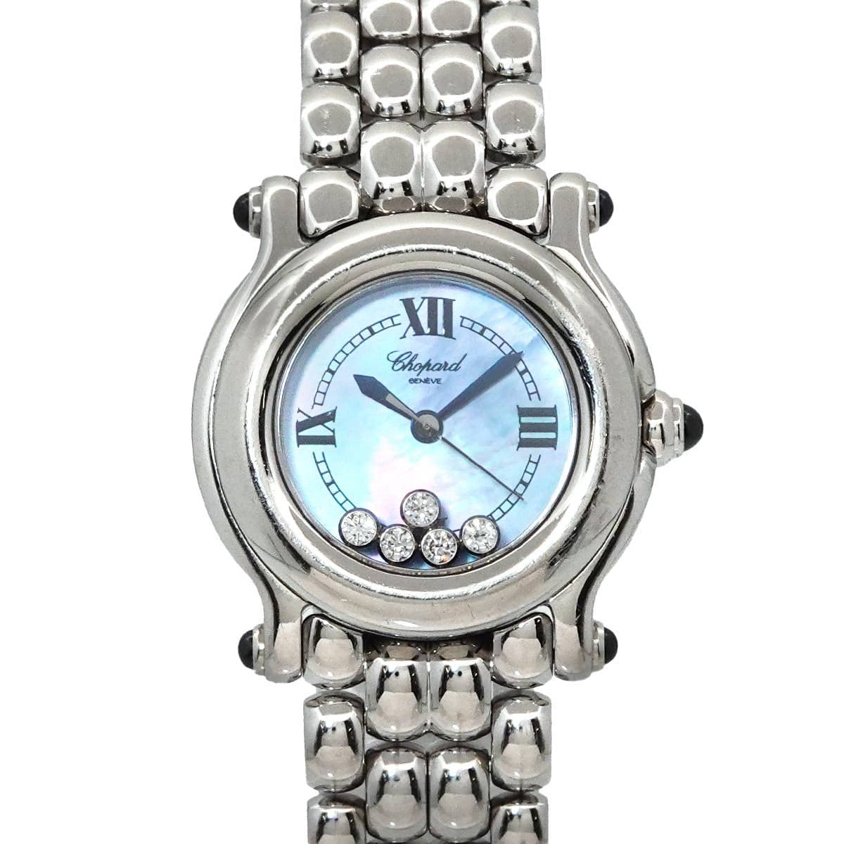 Chopard Happy Sport 27/8250 23 5P Diamond Blue Shell Dial Ladies 90303 ...