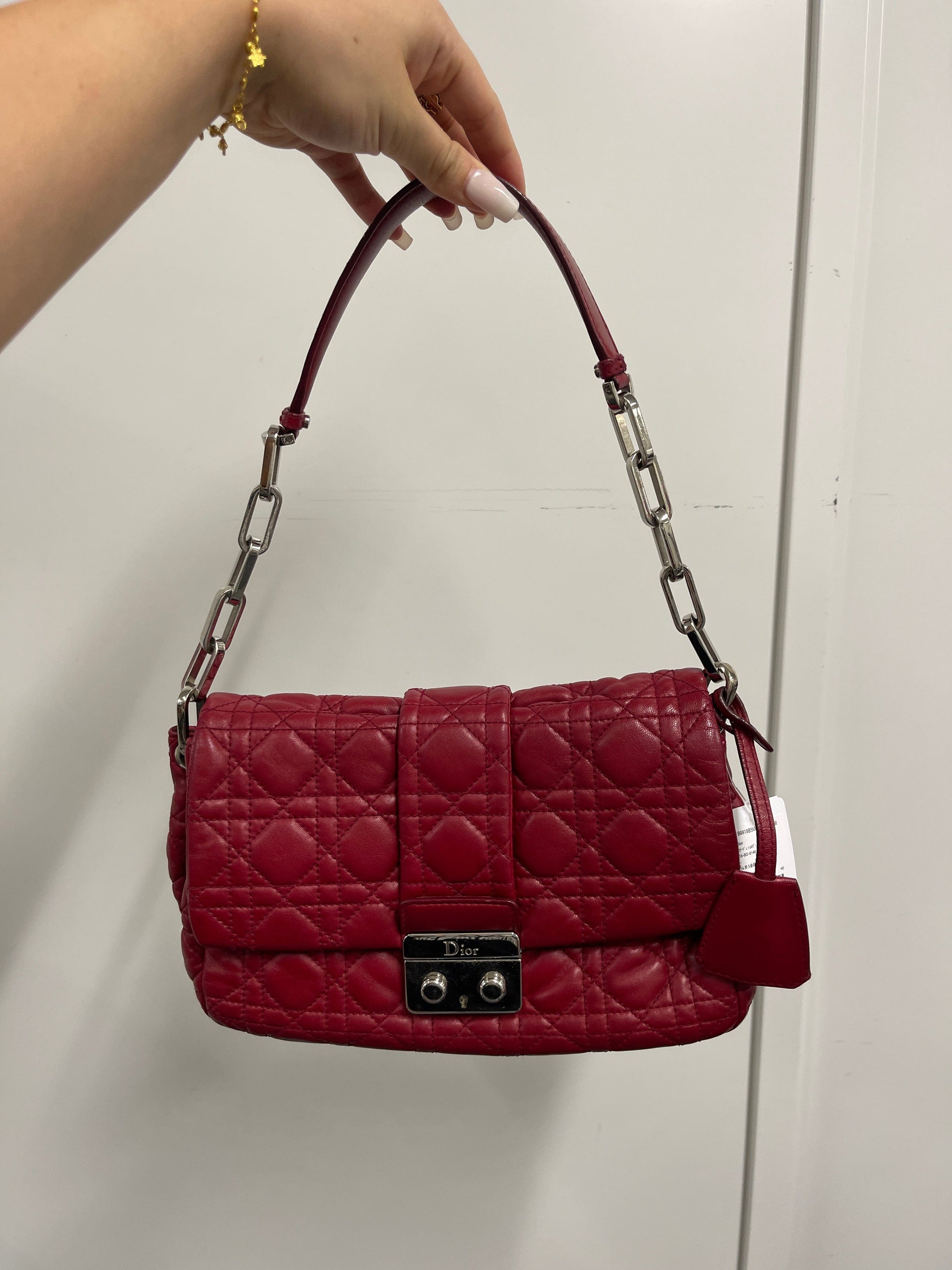Christian Dior Cannage Shoulder Red Lamb SHW 1B0818BSVPS – Luxury Promise
