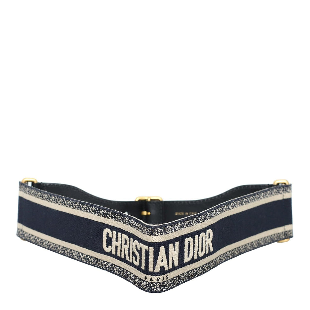 Christian Dior Logo Embroidered Canvas Belt – Luxury Promise