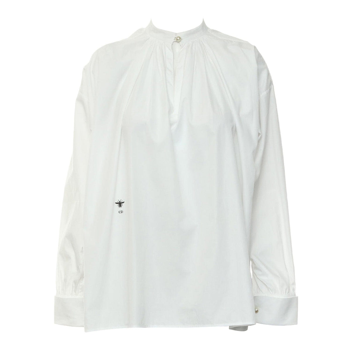 Christian Dior Logo Embroidered Poplin Blouse – Luxury Promise
