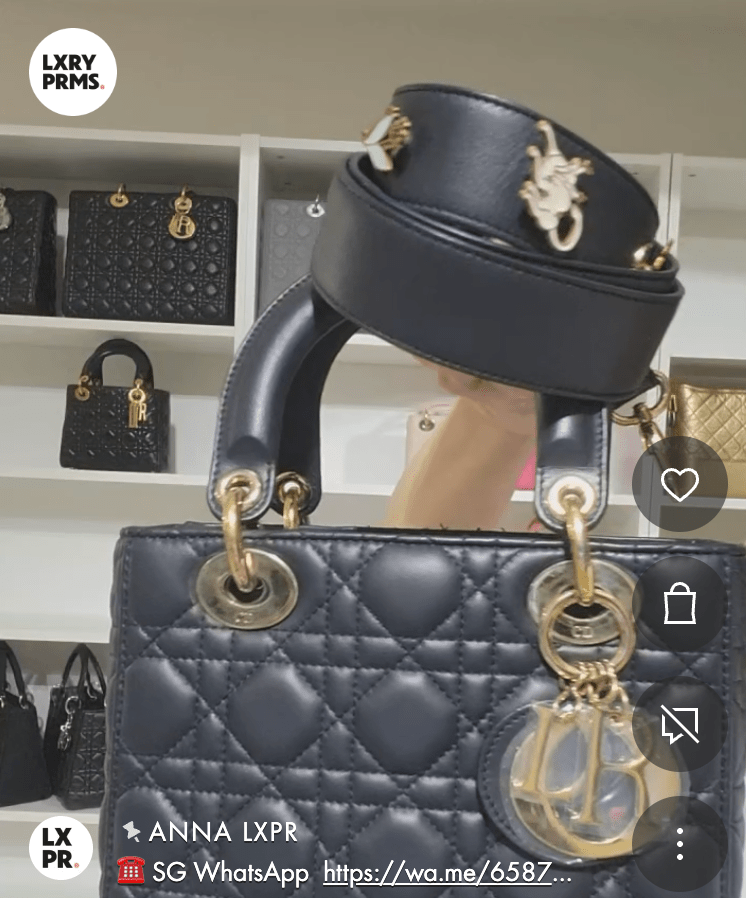 Dior Small Lady Dior Badges Navy Lambskin GHW (Flap) SYCM1344 – Luxury ...