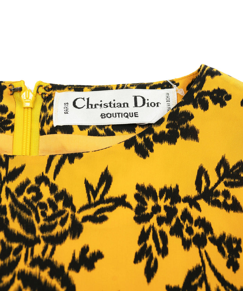 Christian Dior Yellow Dress with floral pattern ASL4968 – LuxuryPromise