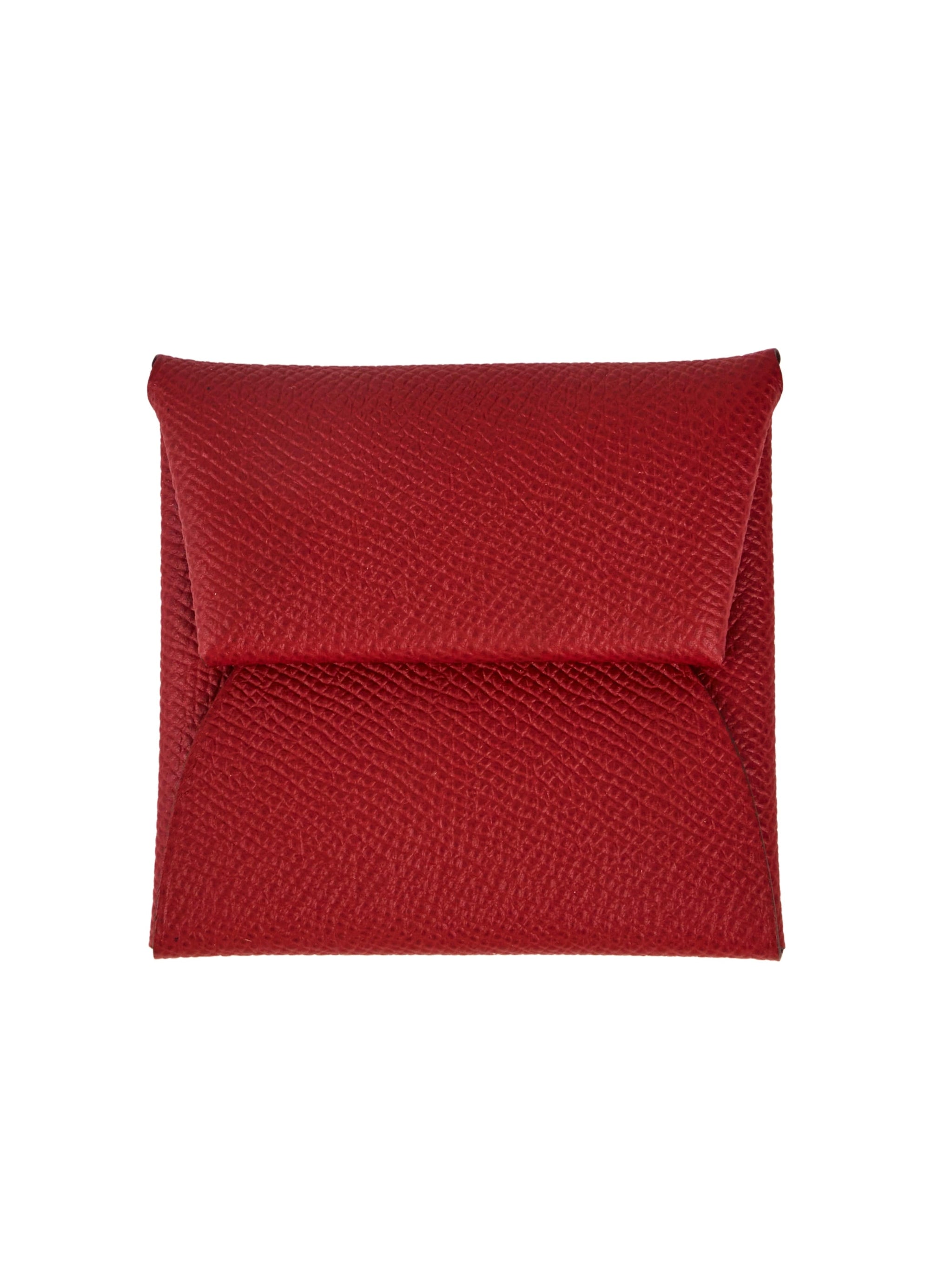 HERMÈS BASTIA CHANGE PURSE RUBIS Epsom Leather with Palladium Hardware ...