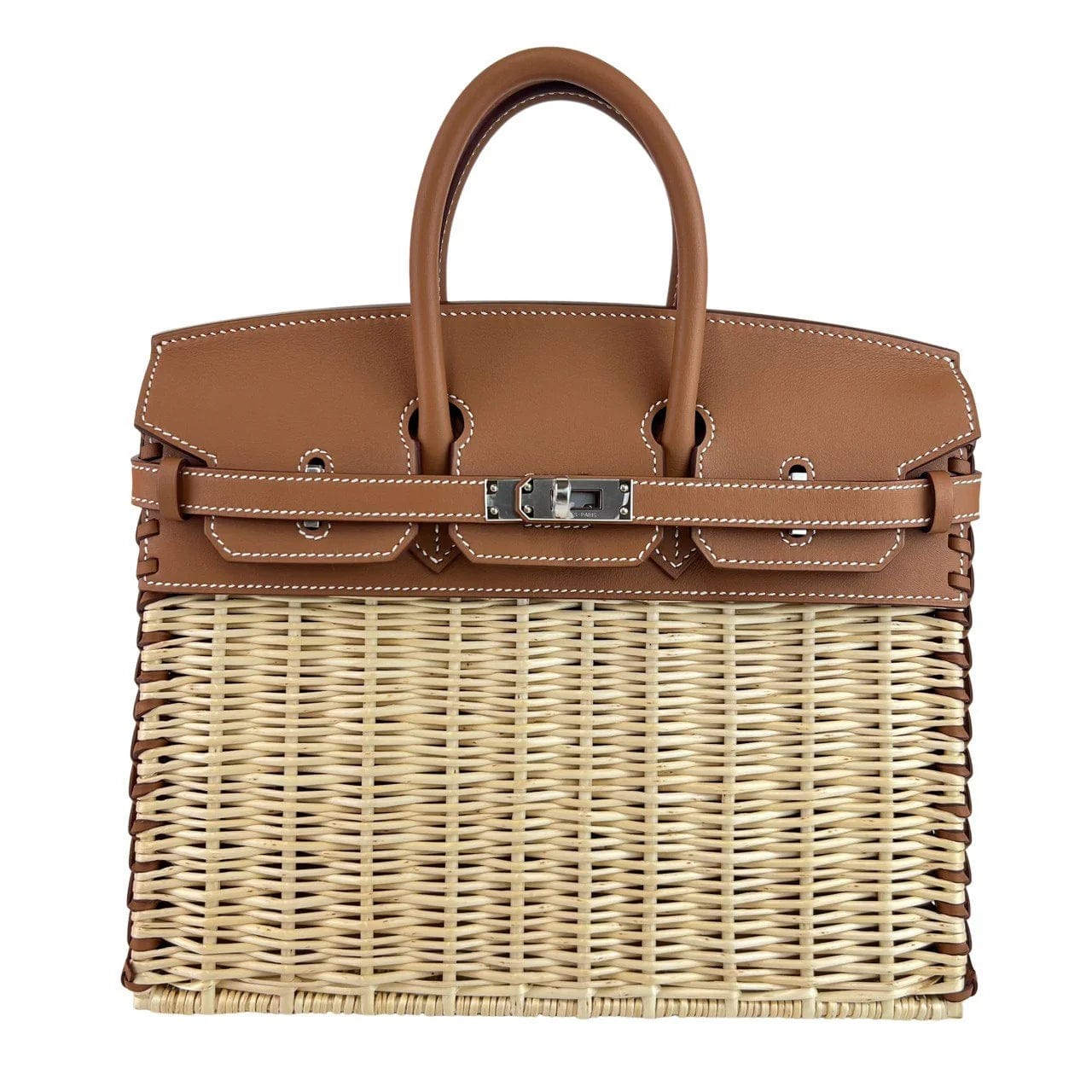 Buy Pre Loved Hermes Birkin 25 Picnic Gold Swift / Rattan PHW #W SKCB ...