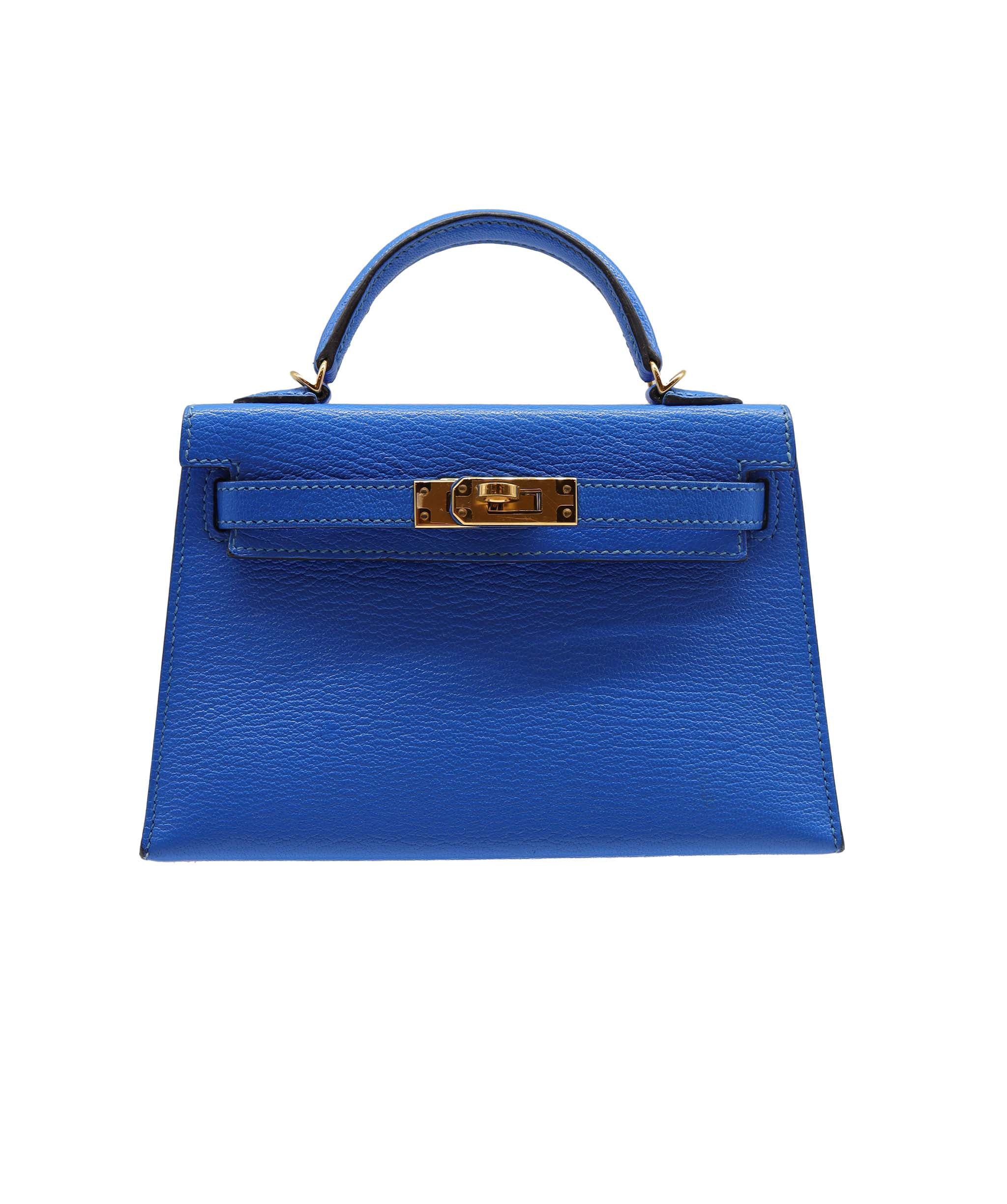 Hermes Mini Kelly Blue Hydra Chevre GHW #A DXBS2676 – Luxury Promise