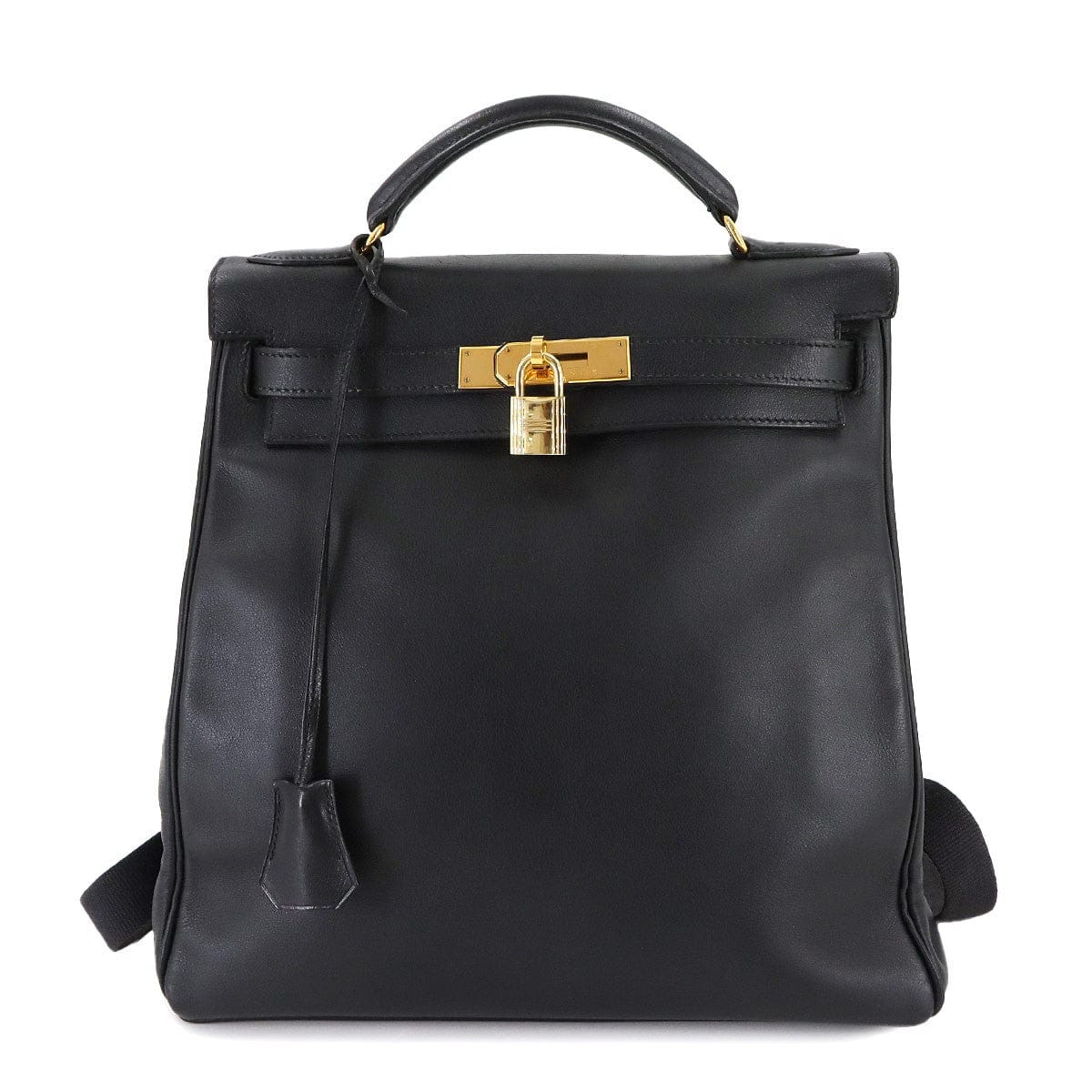 HERMES Kelly Ad GM Backpack Veau Gulliver Black Purse 90307809 – Luxury ...
