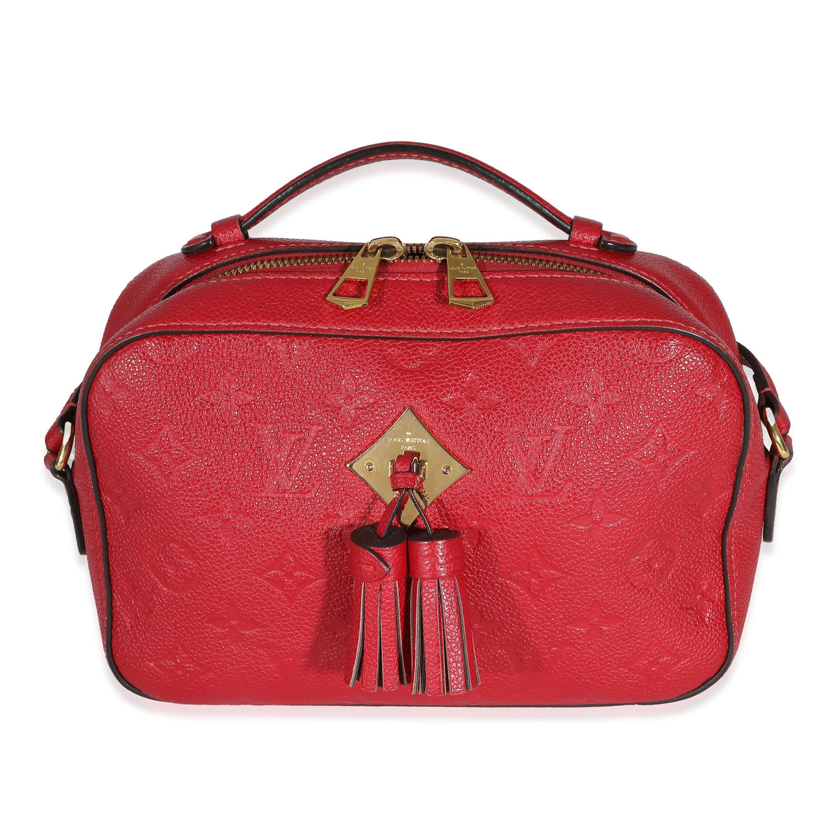 Louis Vuitton Red Monogram Empreinte Saintonge Crossbody – Luxury Promise