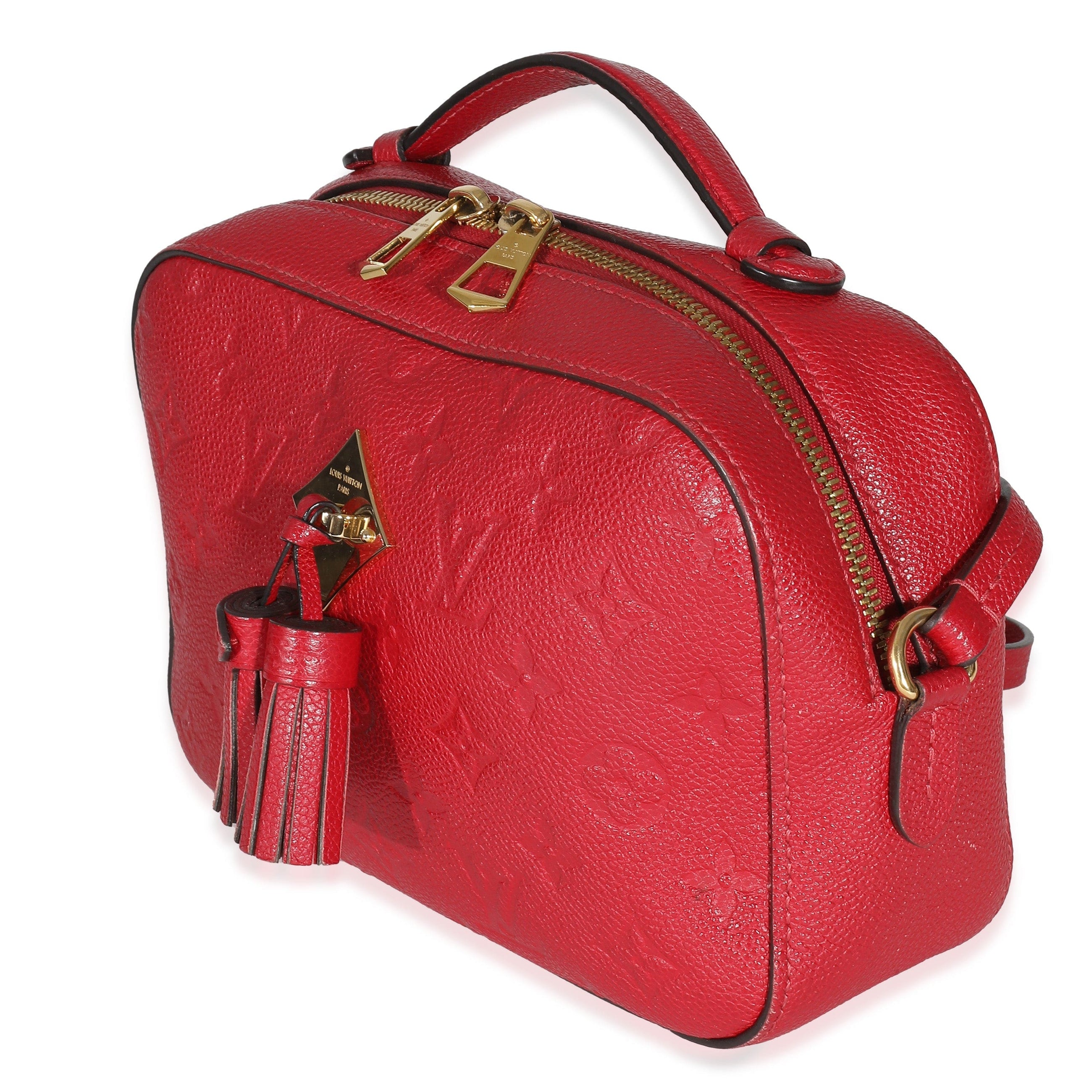 Louis Vuitton Red Monogram Empreinte Saintonge Crossbody – Luxury Promise