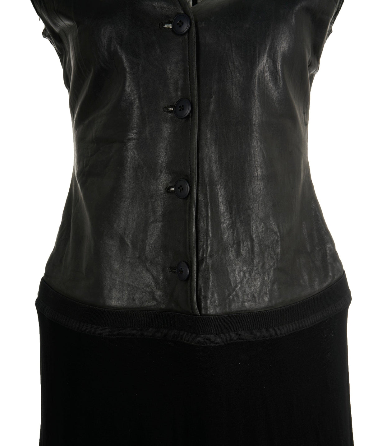 Helmet Lang leather vest dress ASL7974 – Luxury Promise