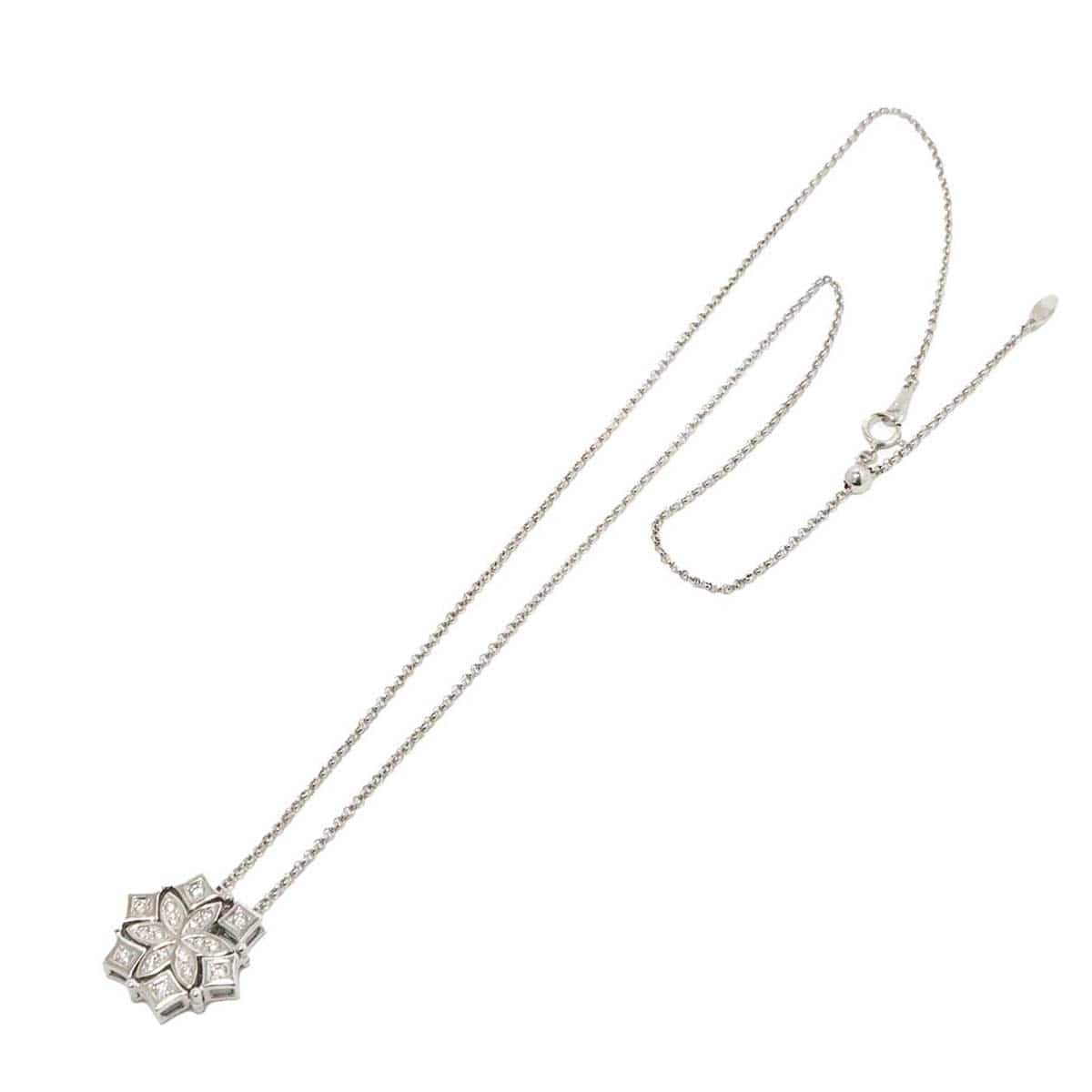 TASAKI Diamond 0.37ct Necklace 50cm K18 WG White Gold 750 Tasaki Pearl ...