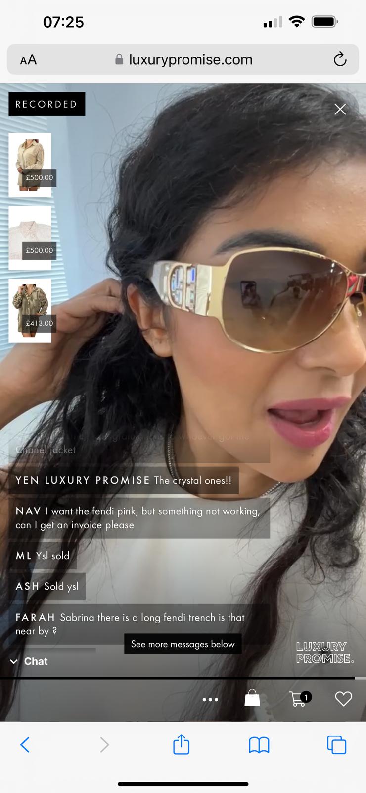 Dior Gold Rim Shades ASC57 – Luxury Promise