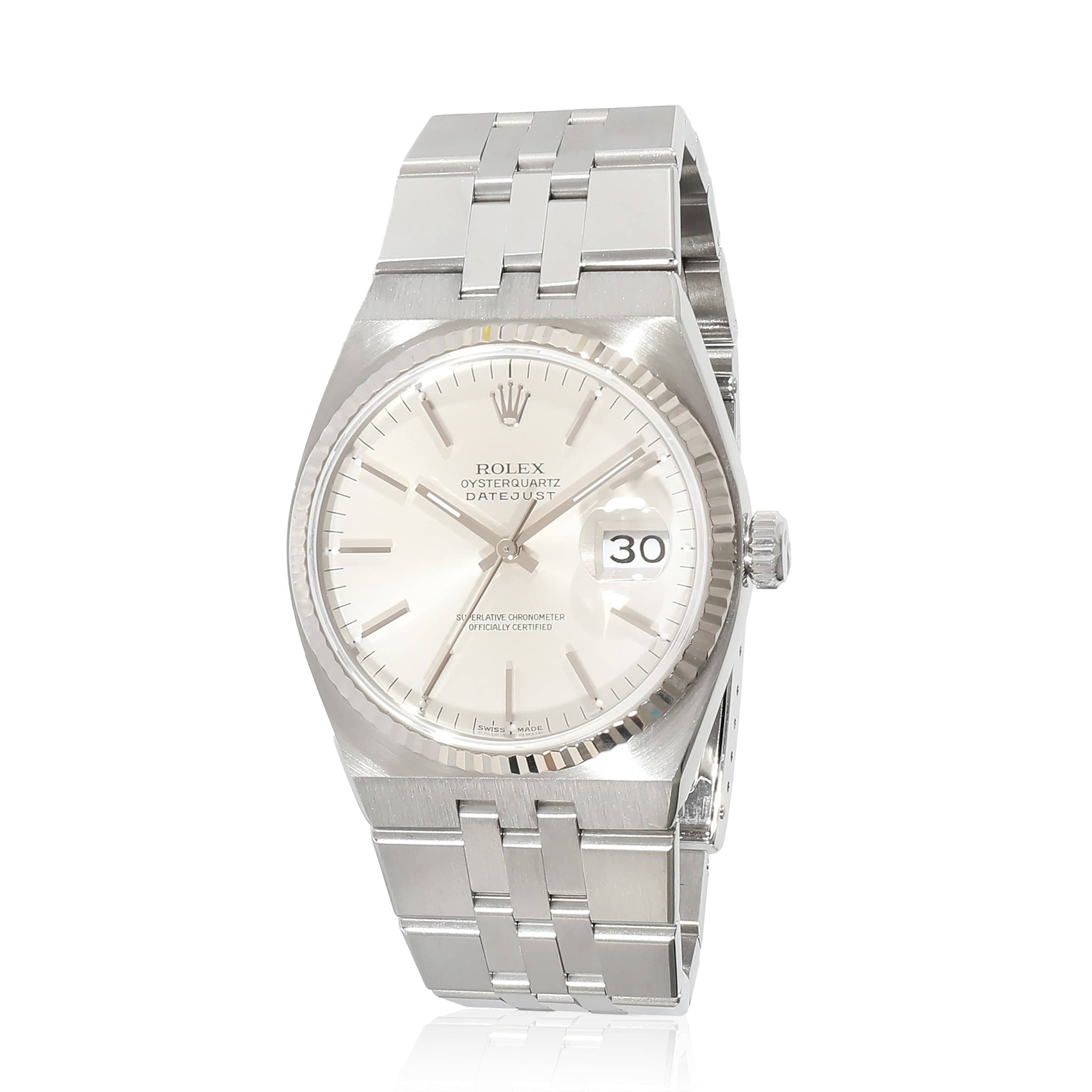 Rolex Datejust OysterQuartz 17014 Men's Watch in Stainless Steel ...