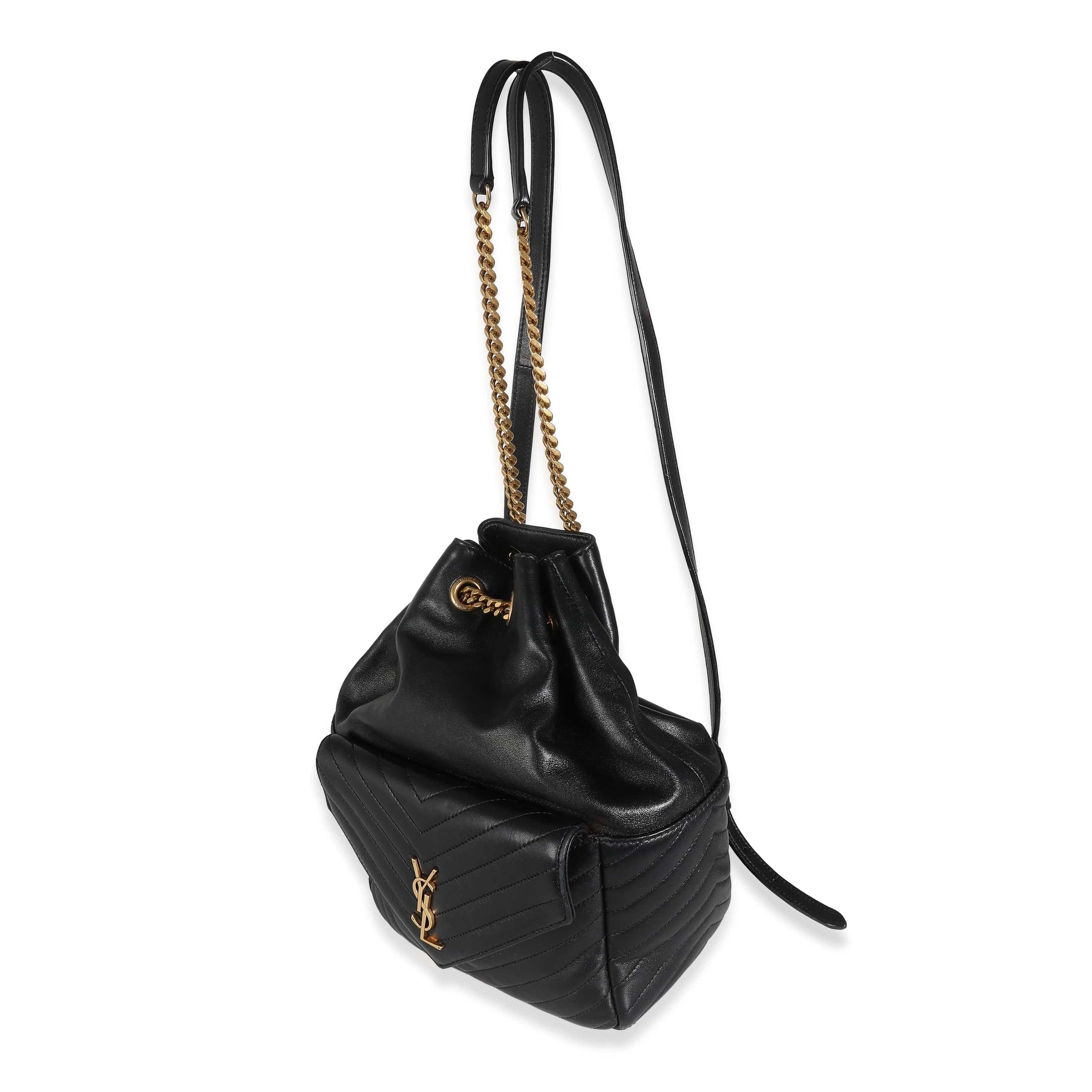 YSL Black Matelasse Lambskin Joe Backpack – Luxury Promise