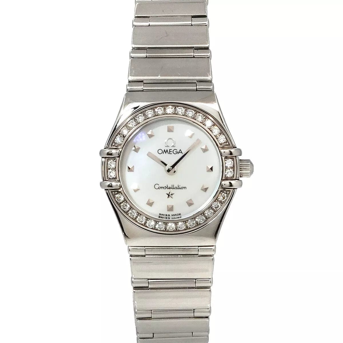 OMEGA Constellation My Choice 1465.71 Bezel Diamond White Shell Dial 9 ...