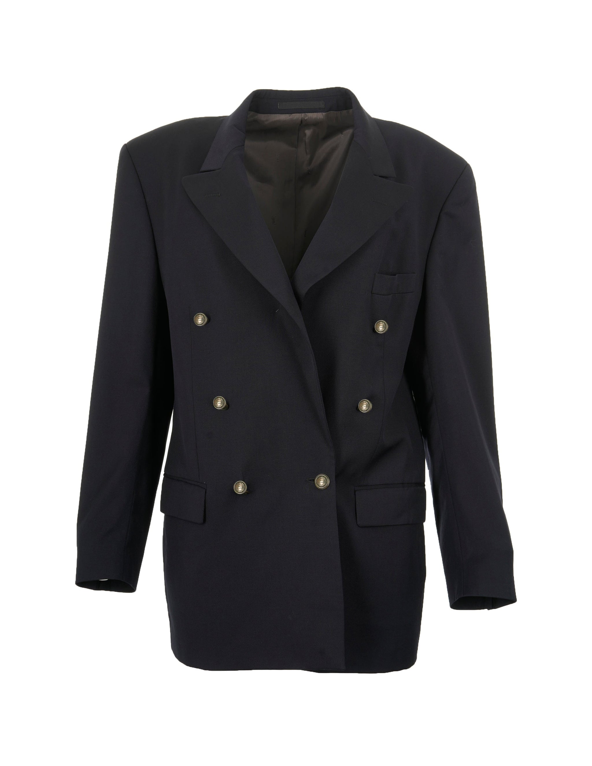 YSL blazer navy blue, size 48 AVL1124 – Luxury Promise