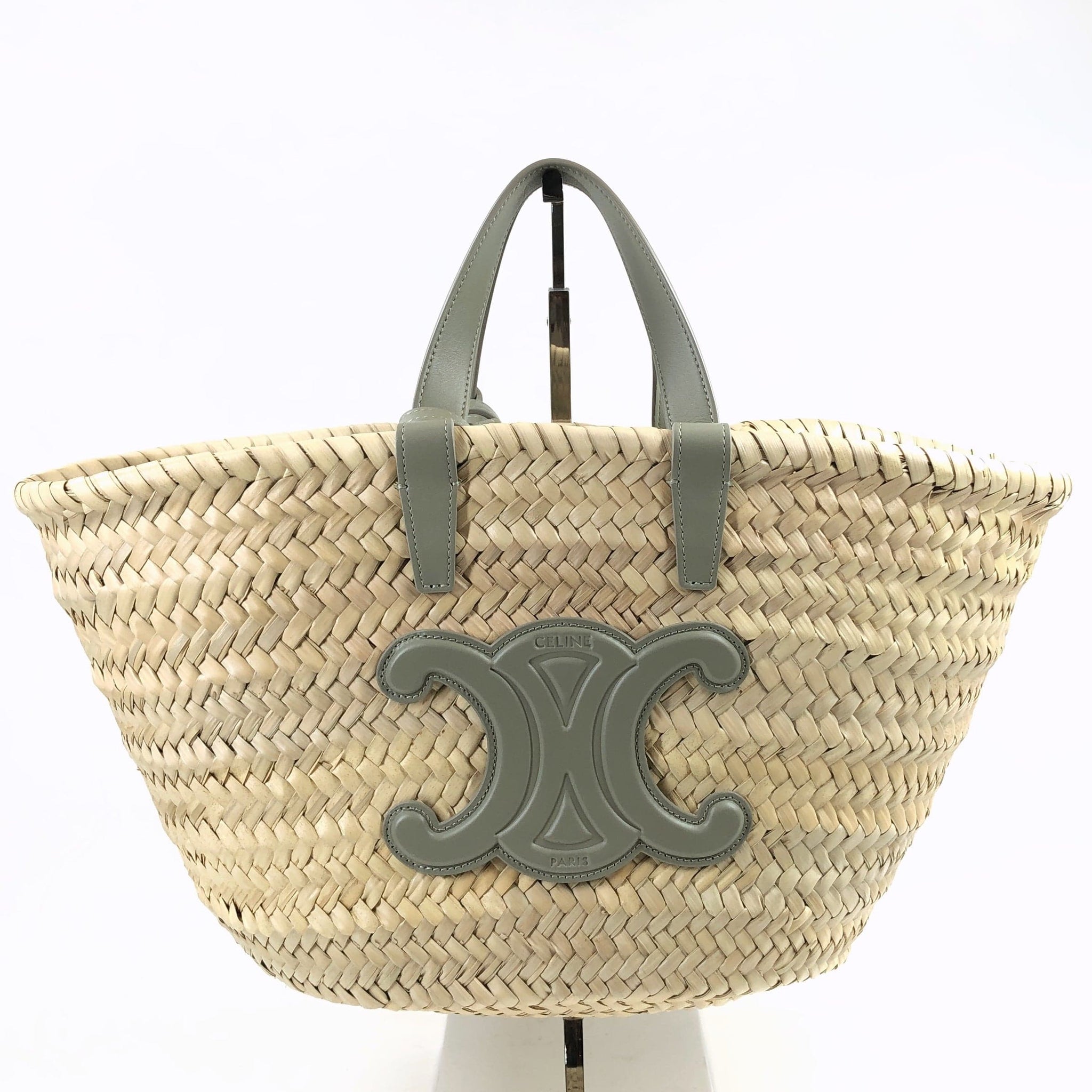 Celine Triomphe Raffia Straw Bag Grey PXL2433 – Luxury Promise
