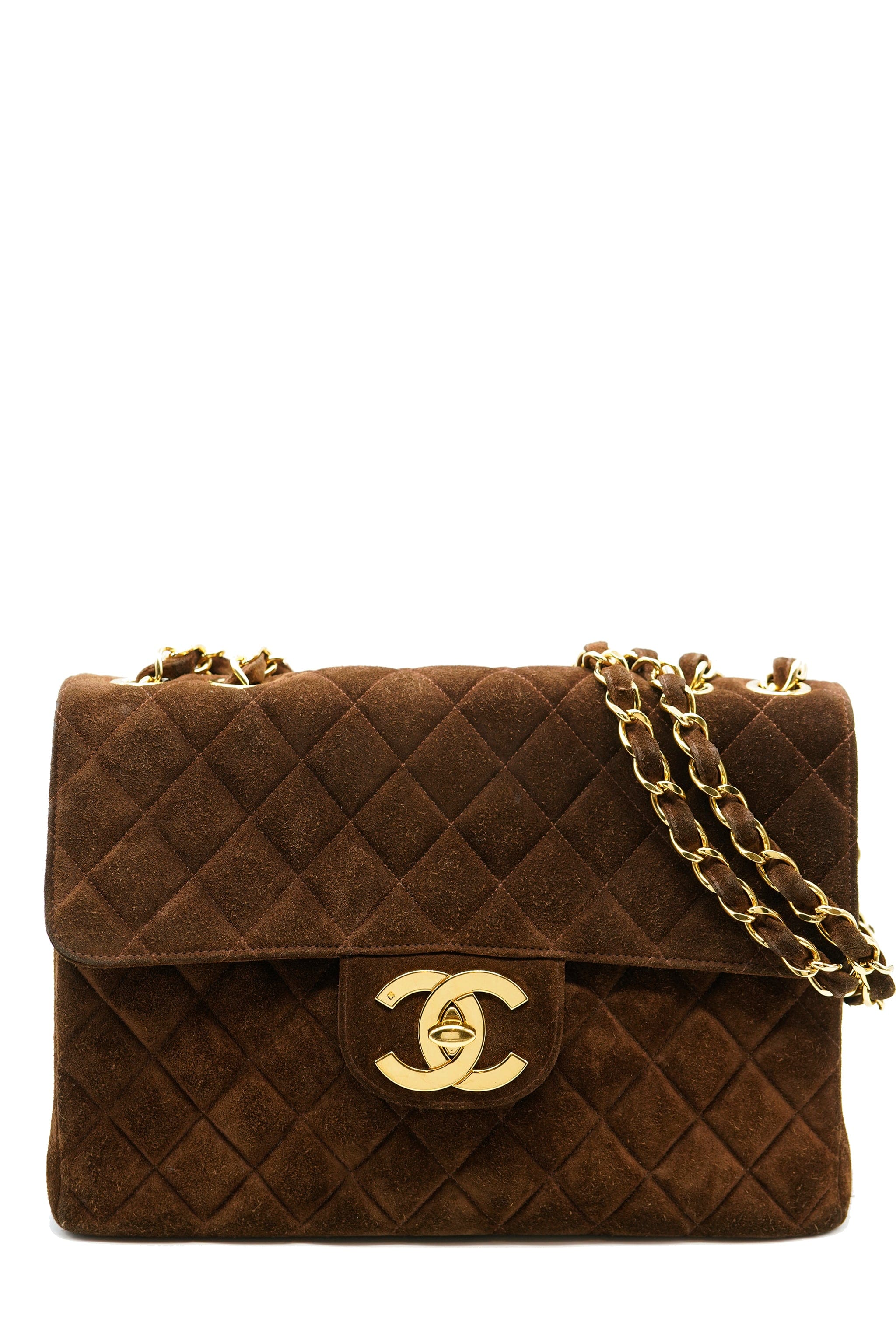 Chanel Bag Timeless Jumbo Suede brown GHW vintage ASC1397 – Luxury Promise