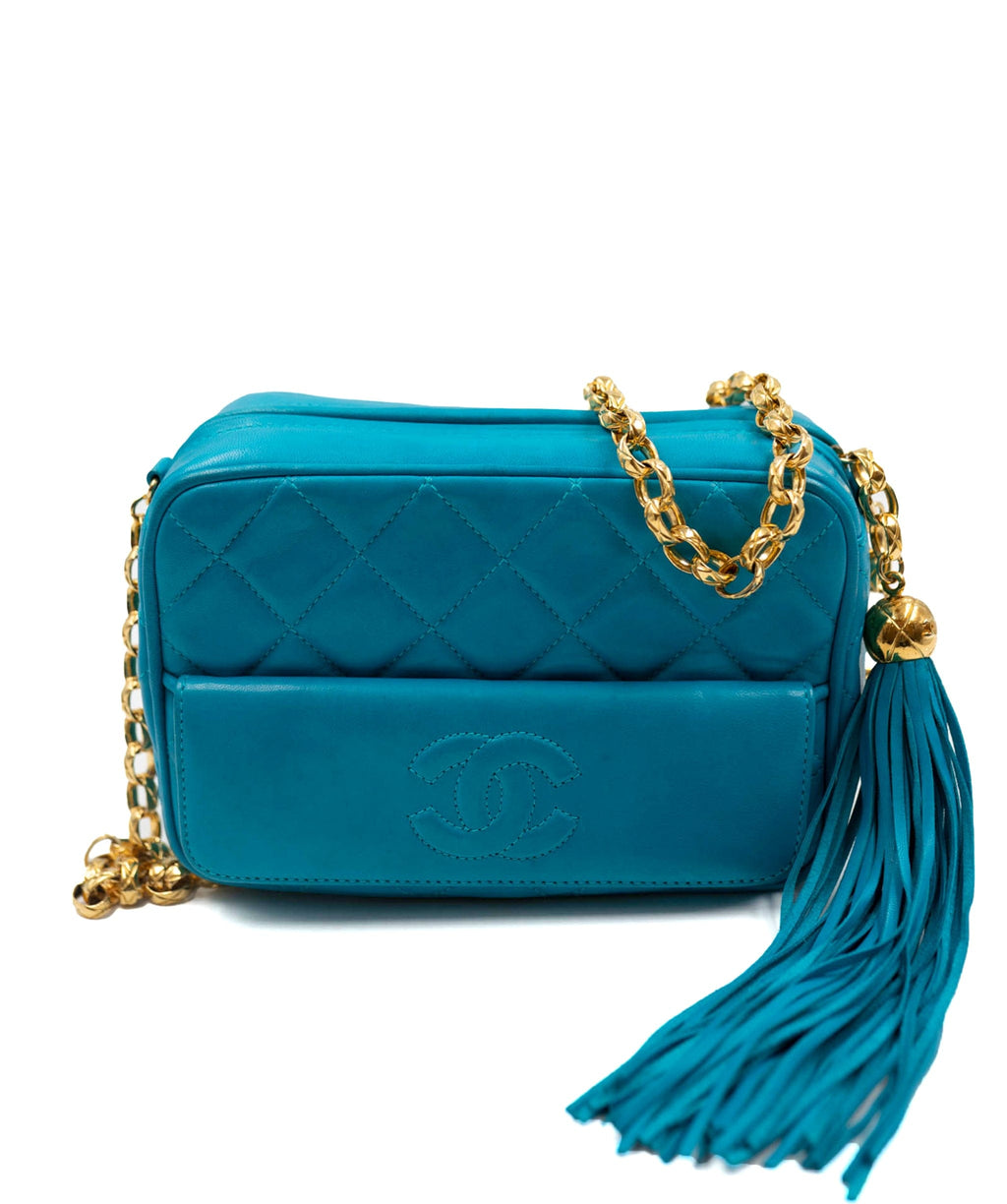 Chanel Turquoise Blue Camera bag with GHW - AWL3635 – LuxuryPromise