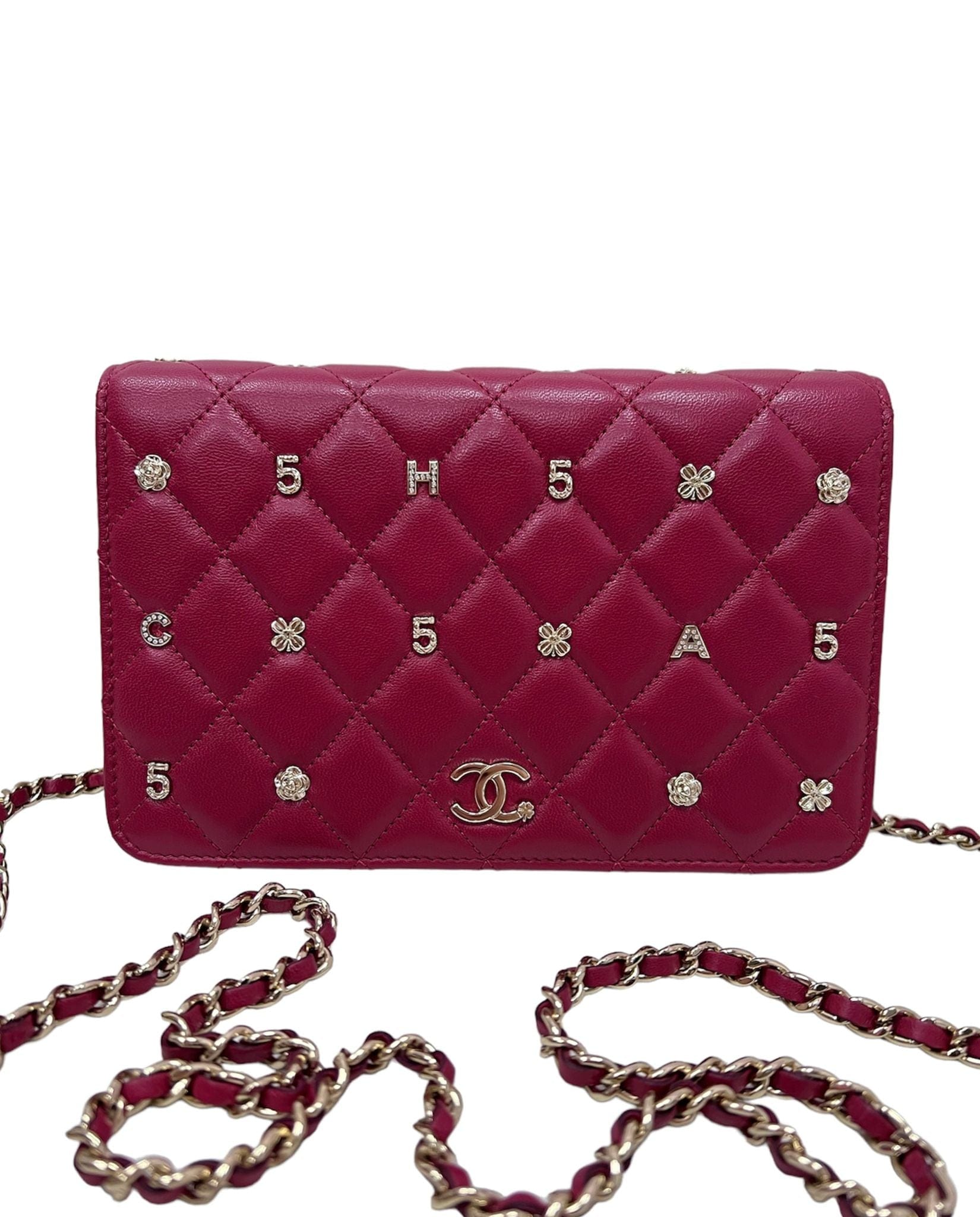 Chanel WOC Charms Red Lambskin GHW SKL1322 – Luxury Promise