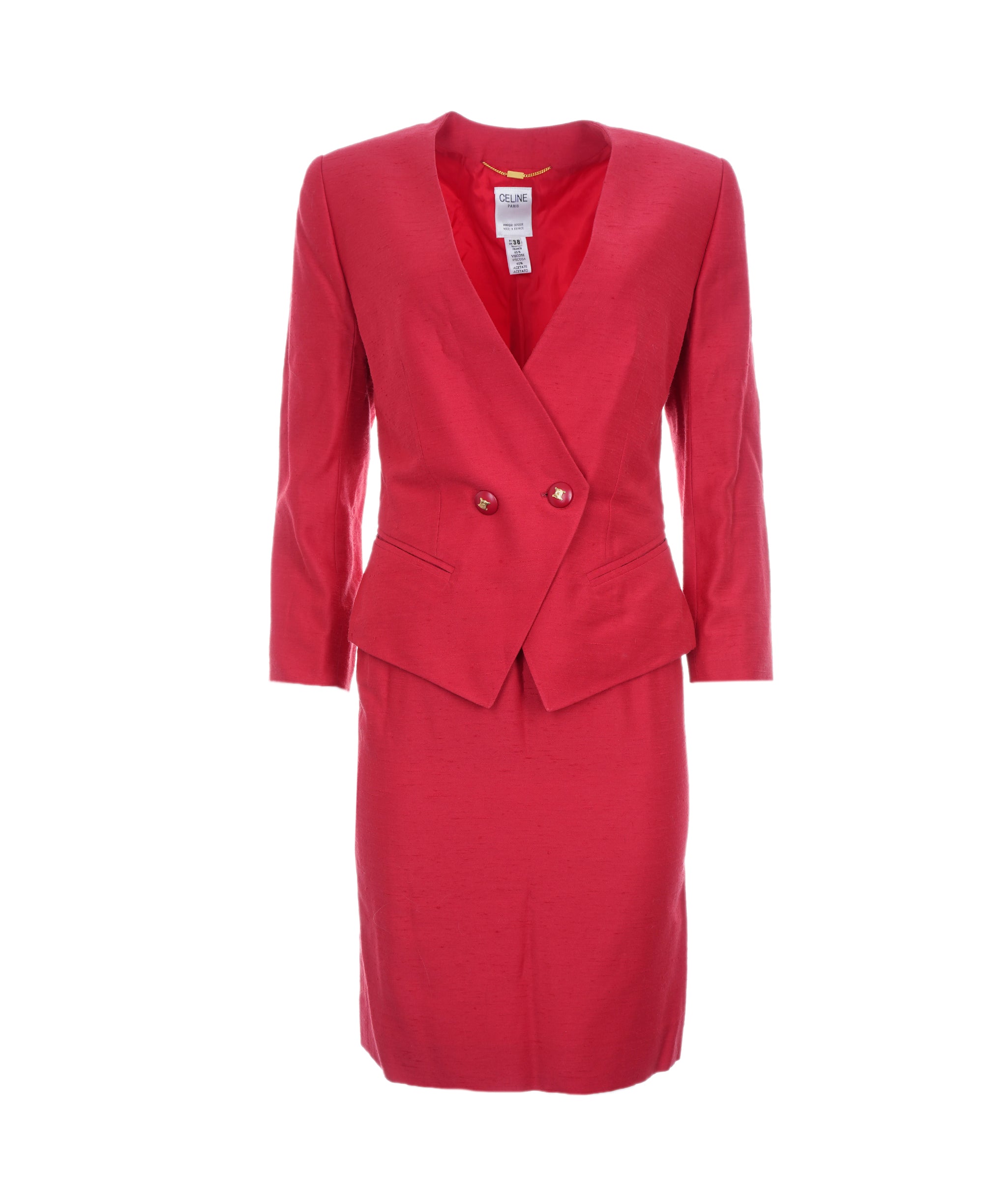 Celine Skirt Suit Red ASL6970 – Luxury Promise