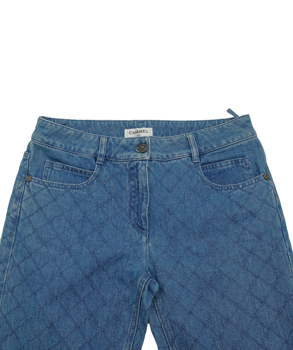 Chanel Denim Diamond Quilted Jeans REC1220 – LuxuryPromise