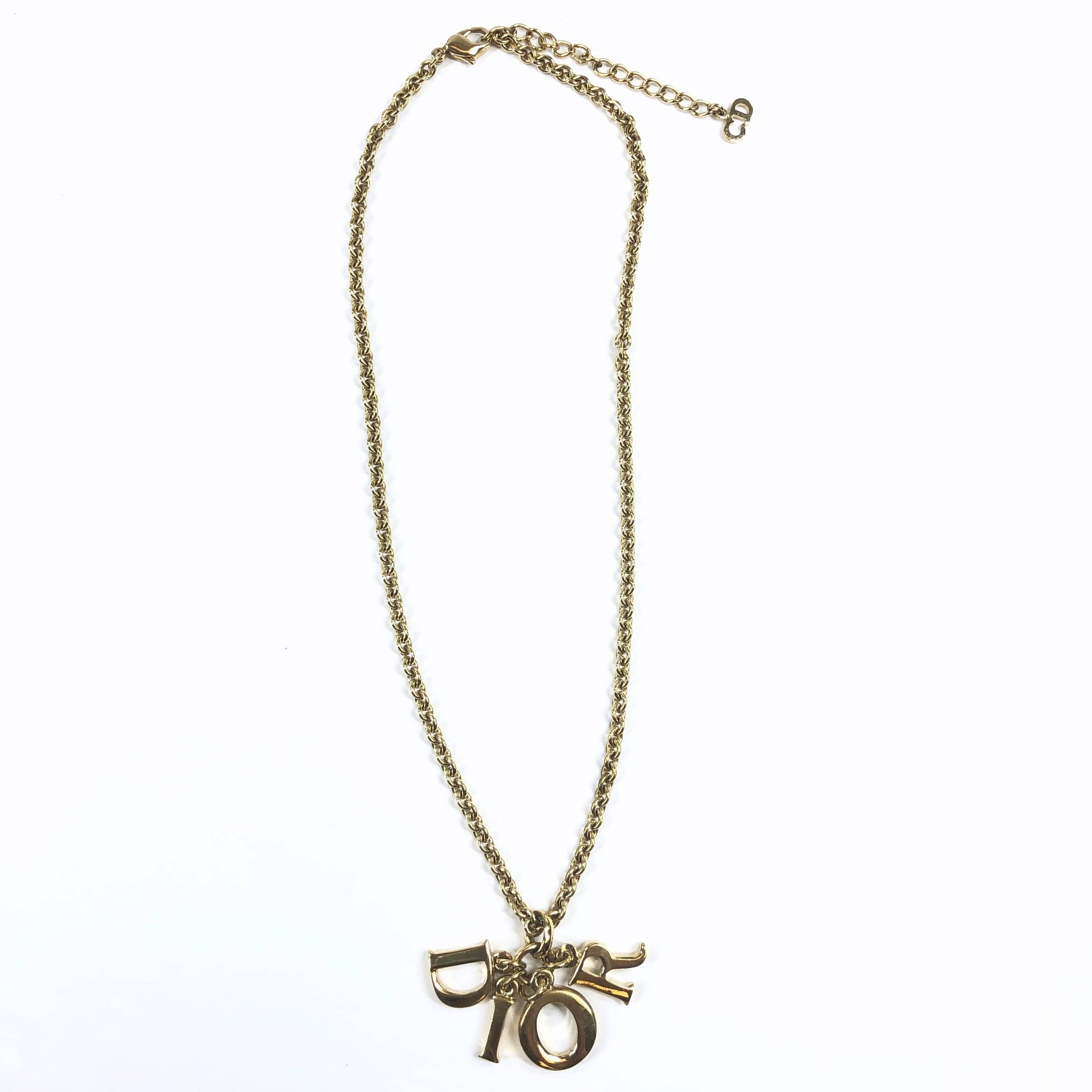 Christian Dior Logo Gold Necklace PXL2443 – Luxury Promise