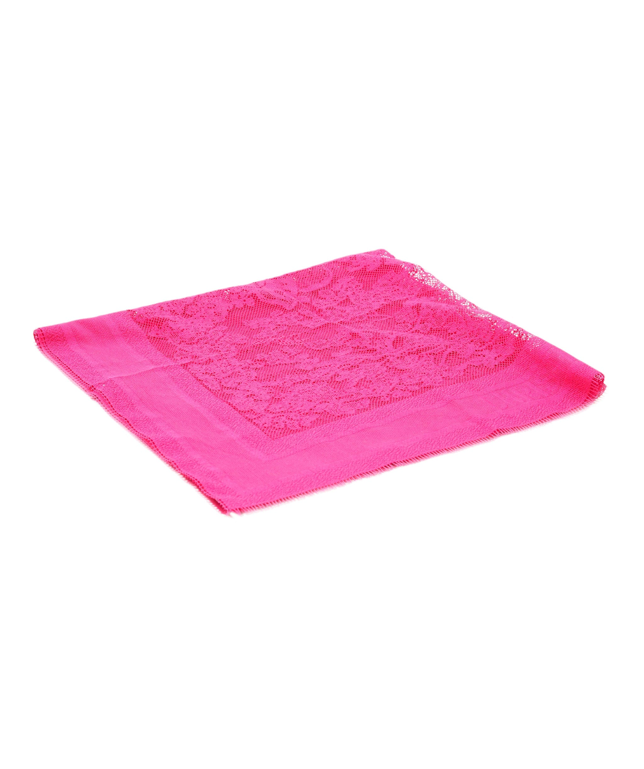 Dior raspberry pink lace scarf ASL6758 – Luxury Promise