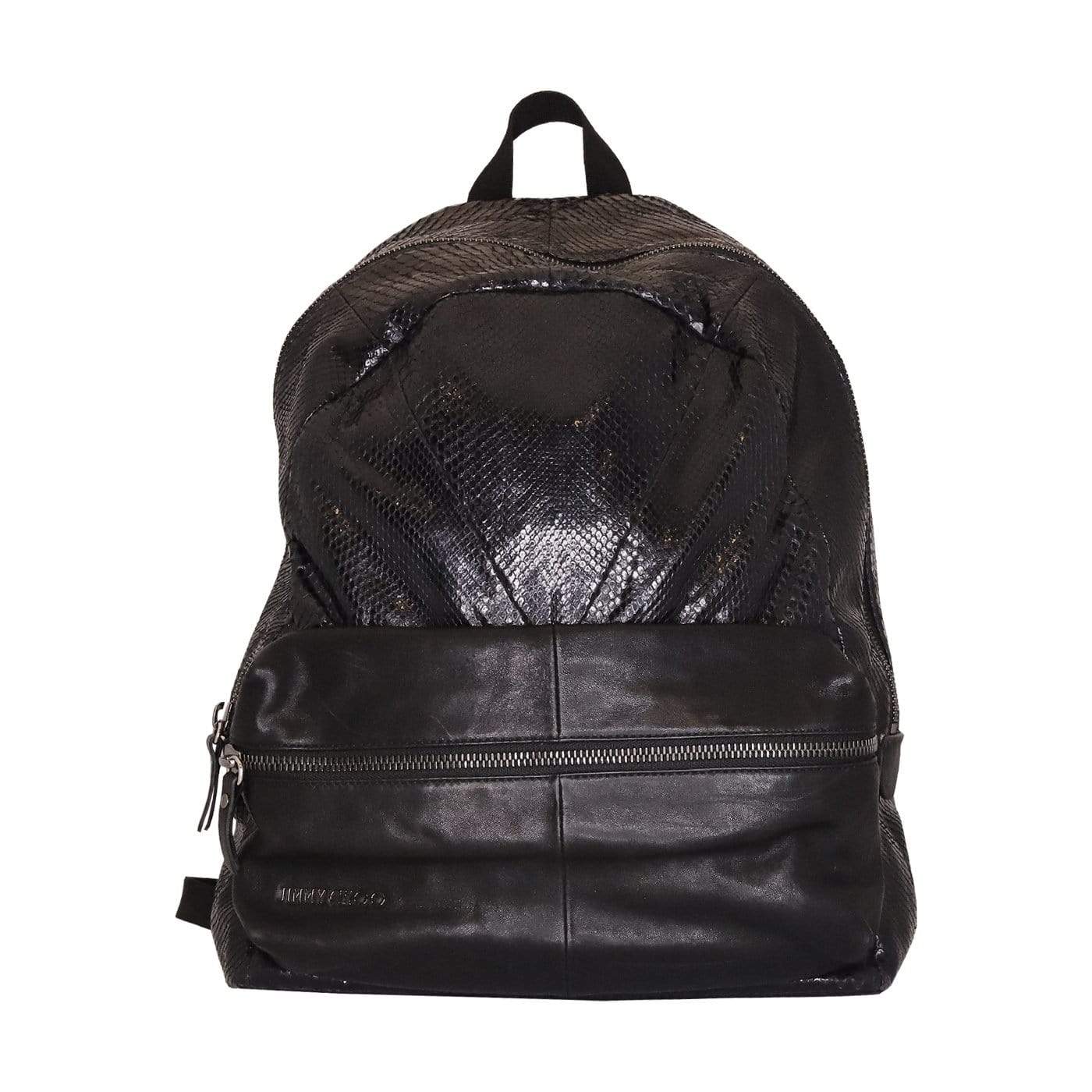 Buy Pre Loved Jimmy Choo Backpack Black Snake skin Products Online ...
