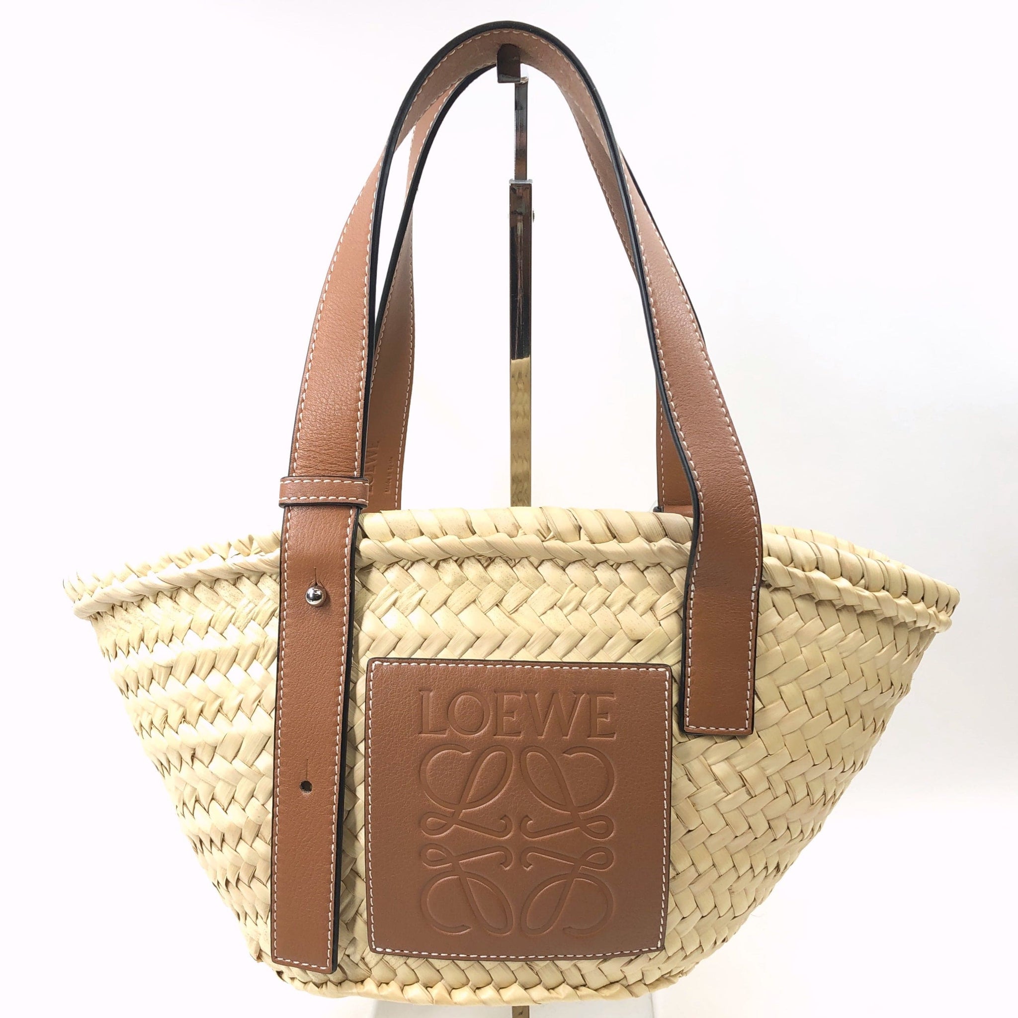 Loewe Basket Small Raffia Straw Bag Beige PXL2484 – Luxury Promise